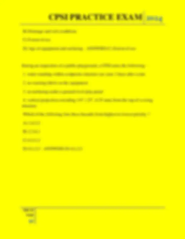 CPSI Practice Exam: Playground Safety and Standards | Exams Nursing ...