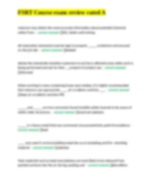 FSRT Course Exam Review: Fire and Smoke Damage Restoration | Exams ...