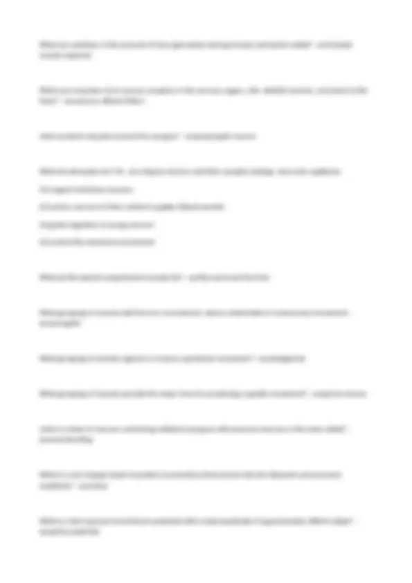 Anatomy and Physiology Exam 3 Study Guide: Questions and Answers ...