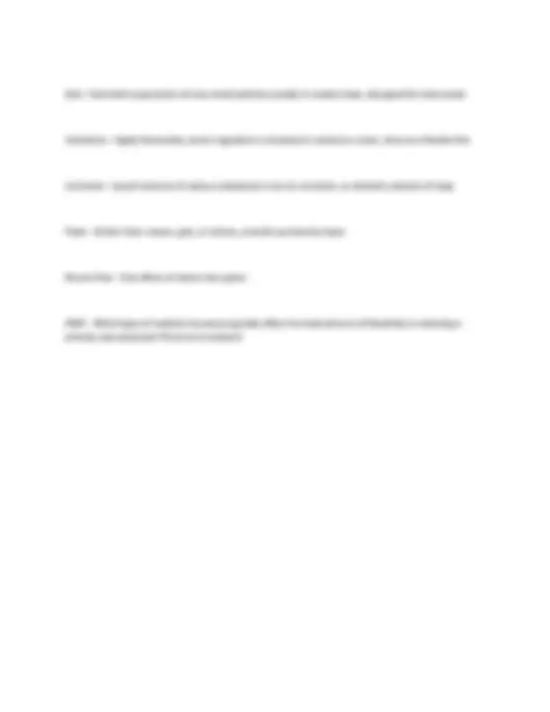 Pharmacy Exam Review: Key Concepts and Definitions | Exams Advanced Education | Docsity