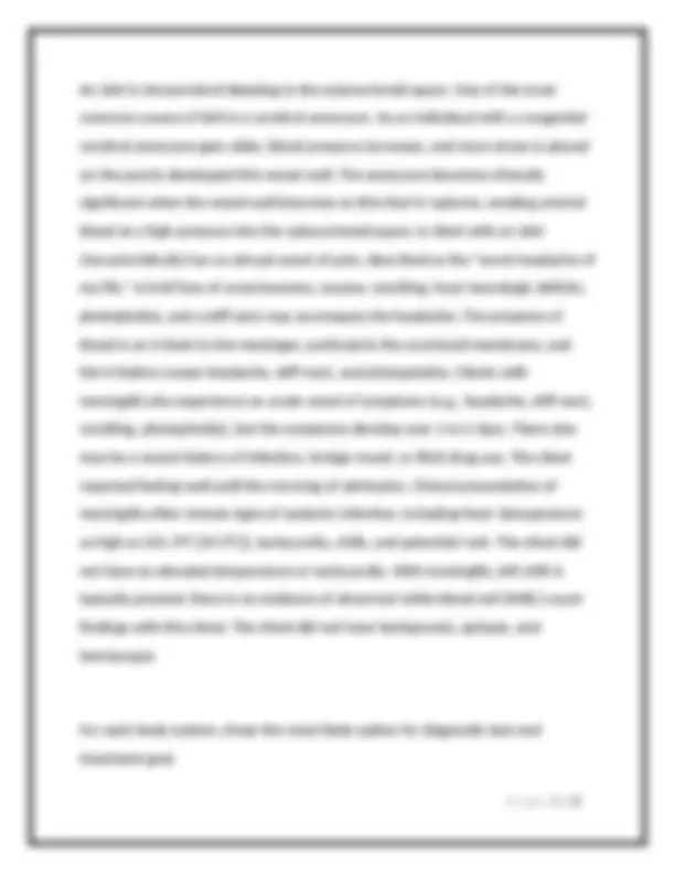 Neurologic EAQ Case Study: Subarachnoid Hemorrhage (SAH) Diagnosis and ...