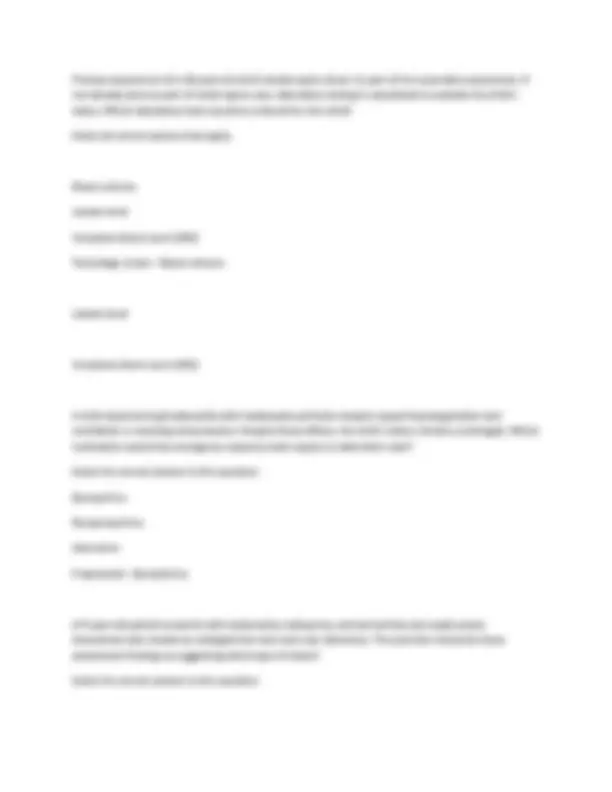 PALS Conclusion: Final Assessment with Questions and Answers | Exams Community Corrections | Docsity