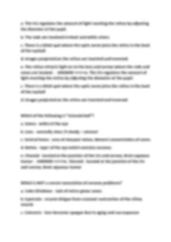 Anatomy and Physiology 1 Final Exam: Questions and Answers | Exams ...
