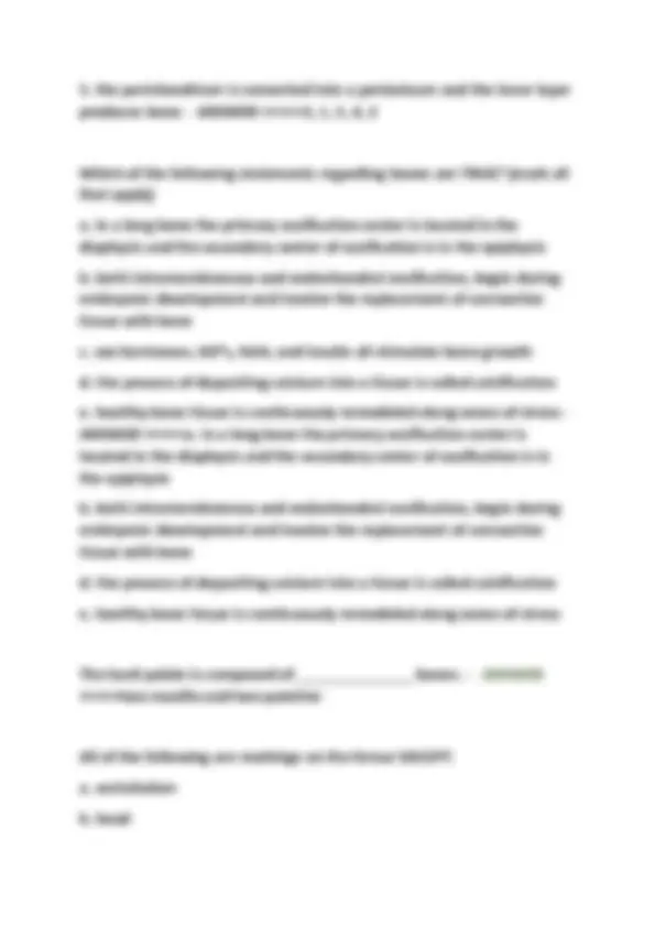 Anatomy and Physiology 1 Final Exam: Questions and Answers | Exams ...