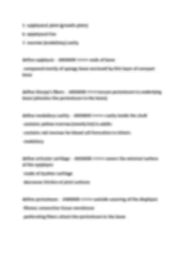 Anatomy and Physiology 1 Final Exam: Questions and Answers | Exams Nursing | Docsity