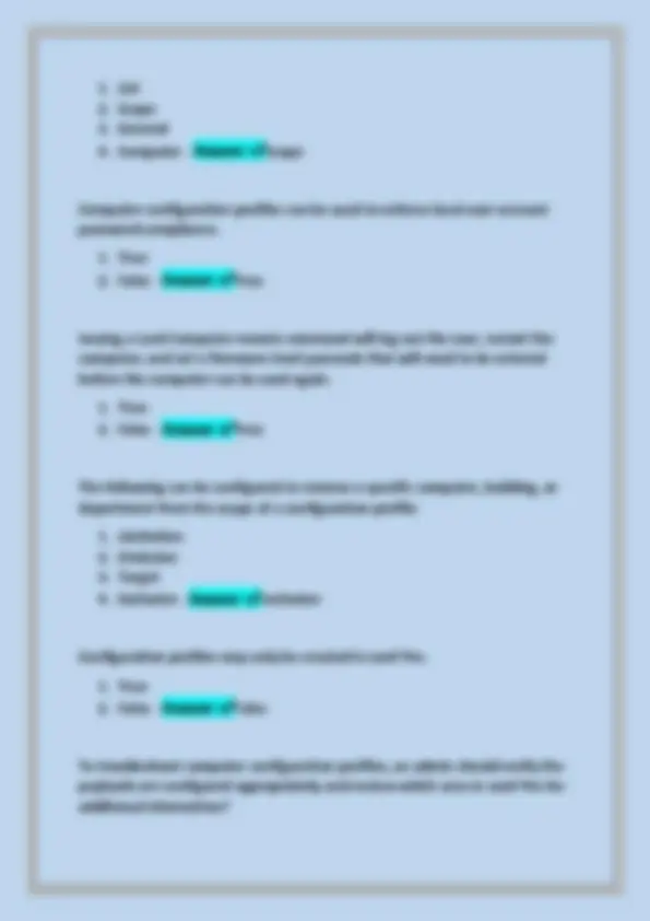 Jamf 100 Practice Exam: 16 Latest Questions and Answers | Exams ...