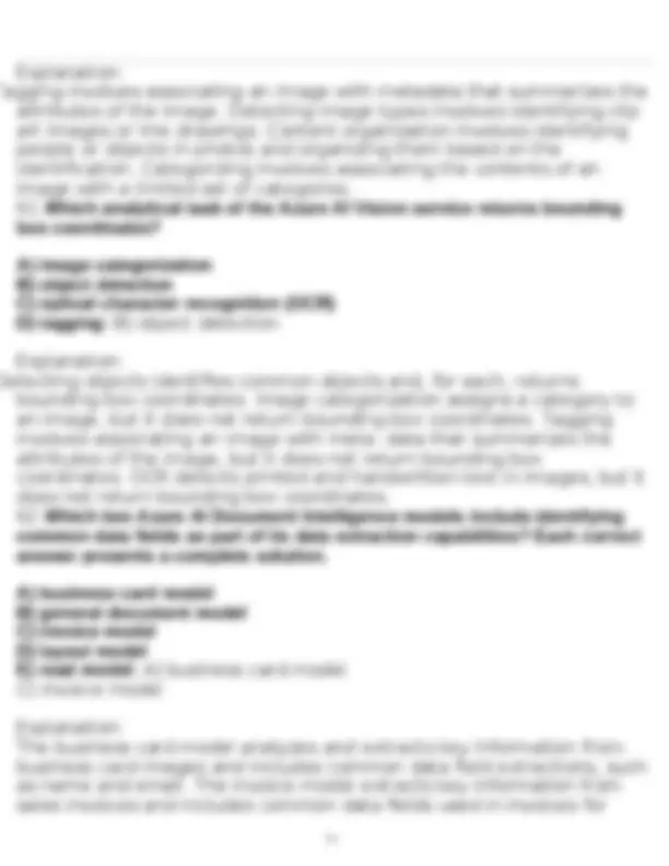 AI-900 MS Learn Practice Assessment with Detailed Solutions | Exams Artificial Intelligence ...