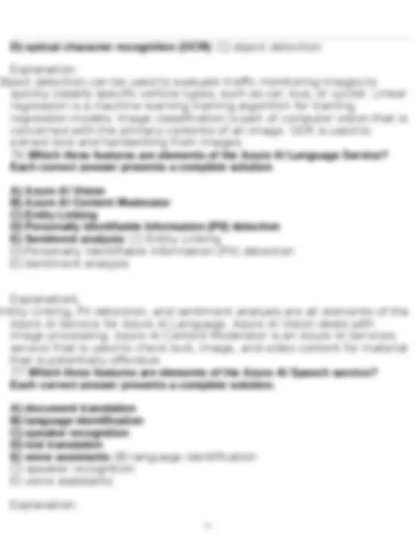 AI-900 MS Learn Practice Assessment with Detailed Solutions | Exams Artificial Intelligence ...