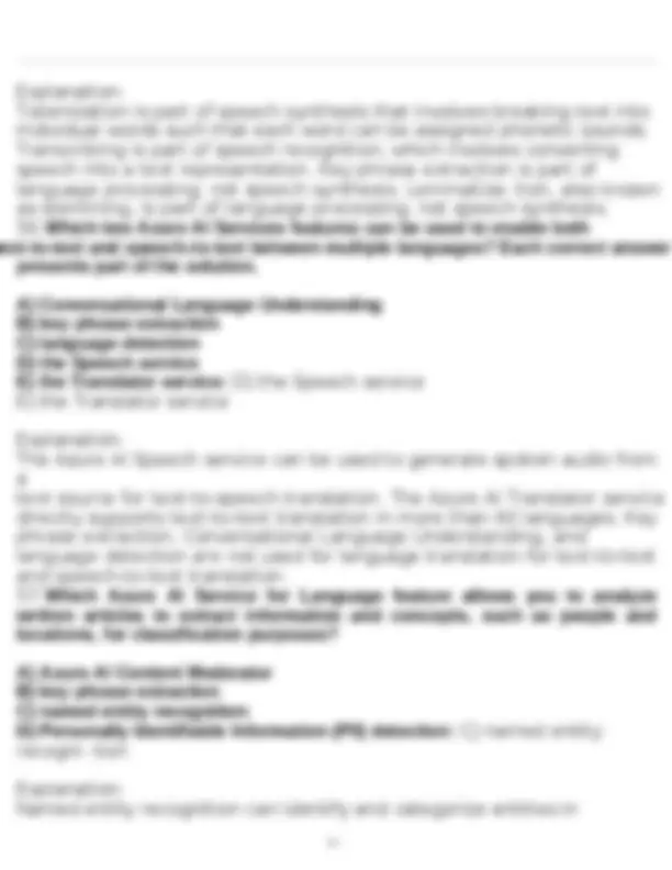 AI-900 MS Learn Practice Assessment with Detailed Solutions | Exams Artificial Intelligence ...