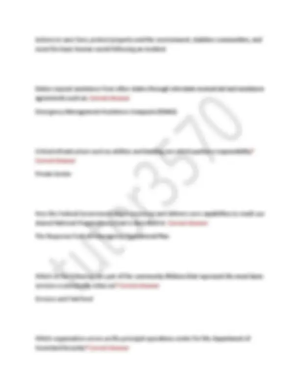 FEMA IS800D Exam: National Response Framework (NRF) - 100% Verified ...