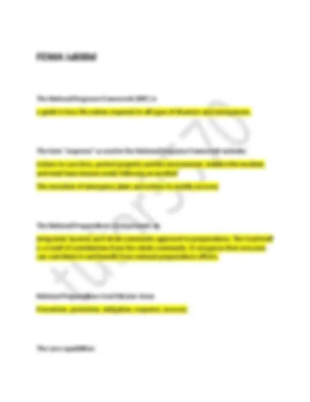 FEMA IS800D Exam: National Response Framework (NRF) - 100% Verified ...