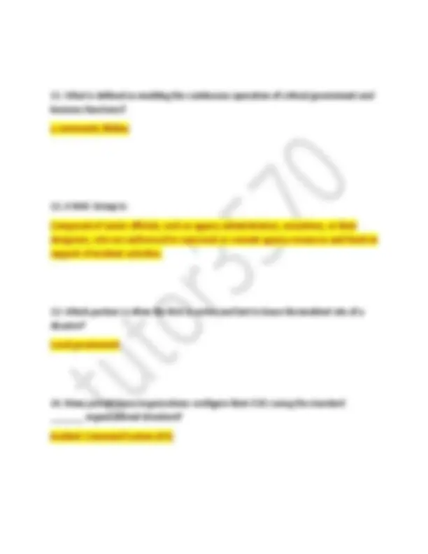 FEMA IS800D Exam: National Response Framework (NRF) - 100% Verified ...