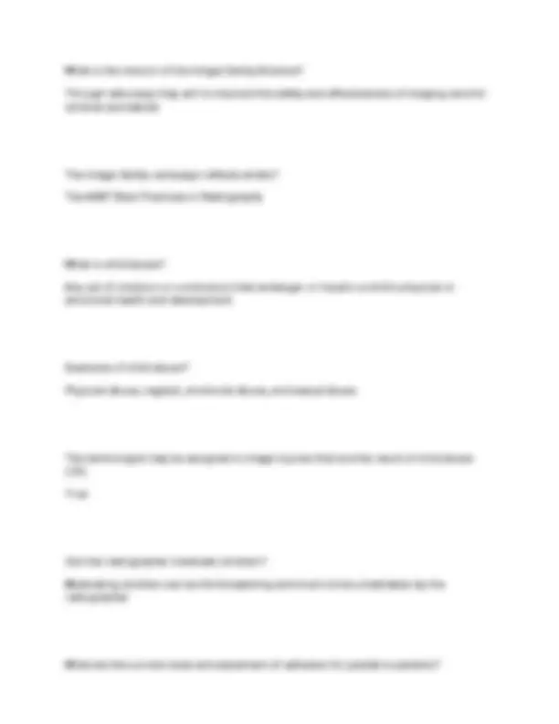 RAD 117 Exam with Complete Solutions: Pediatric and Geriatric Imaging ...