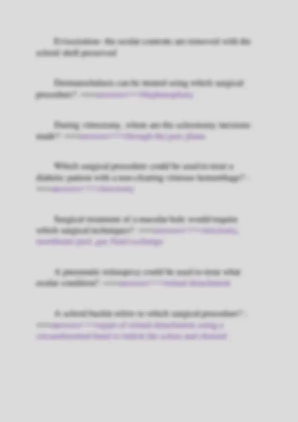 OPHTHALMIC SURGICAL ASSISTANT EXAM (ACTUAL 2025) QUESTIONS AND VERIFIED ...