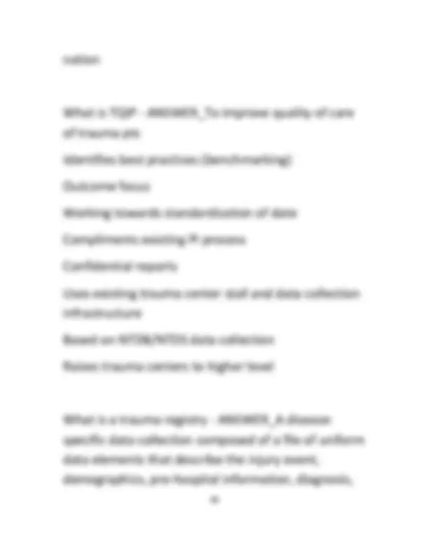 CSTR Exam 2025: Questions and Answers for Trauma and Injury Management ...
