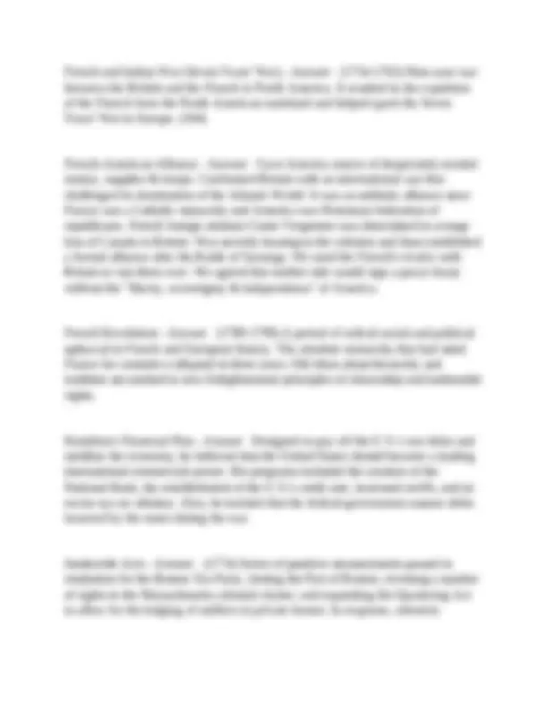 APUSH Period 3 (1754-1800) Questions and Answers: Key Events and ...