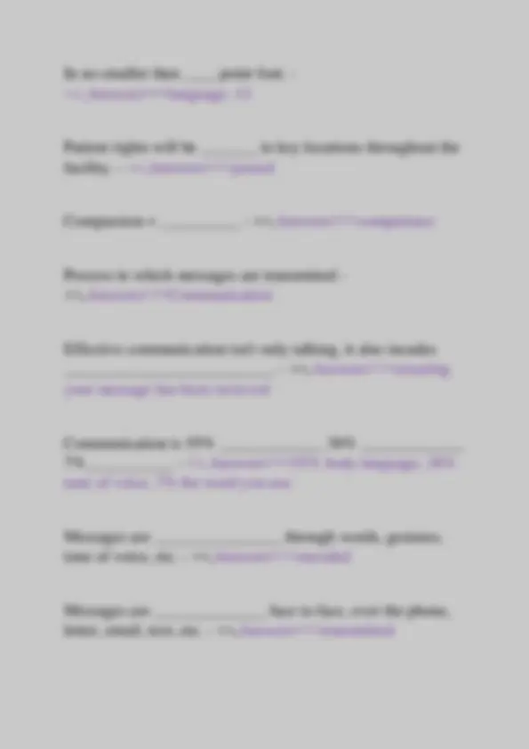 CHAA Master Study Guide 1 (ACTUAL 2025) Latest Updated Graded A+ ...