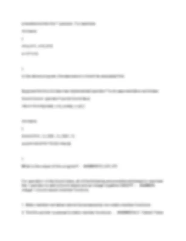 COMSC 200 Quizzes 7-12: Object-Oriented Programming Concepts and ...