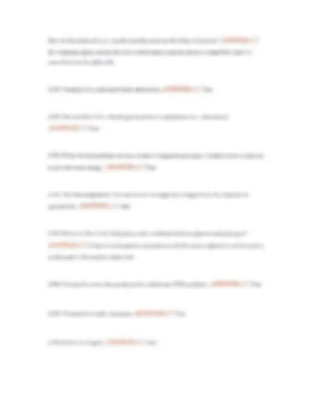 ASU Bio 181 Quiz 4 with Questions and Answers | Exams Biological ...