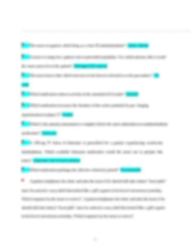 Pharm Antidysrhythmic Drugs Study Guide with Complete Solutions | Exams ...