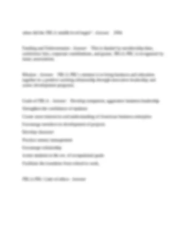 FBLA-PBL: Questions and Answers for Business and Leadership Development ...