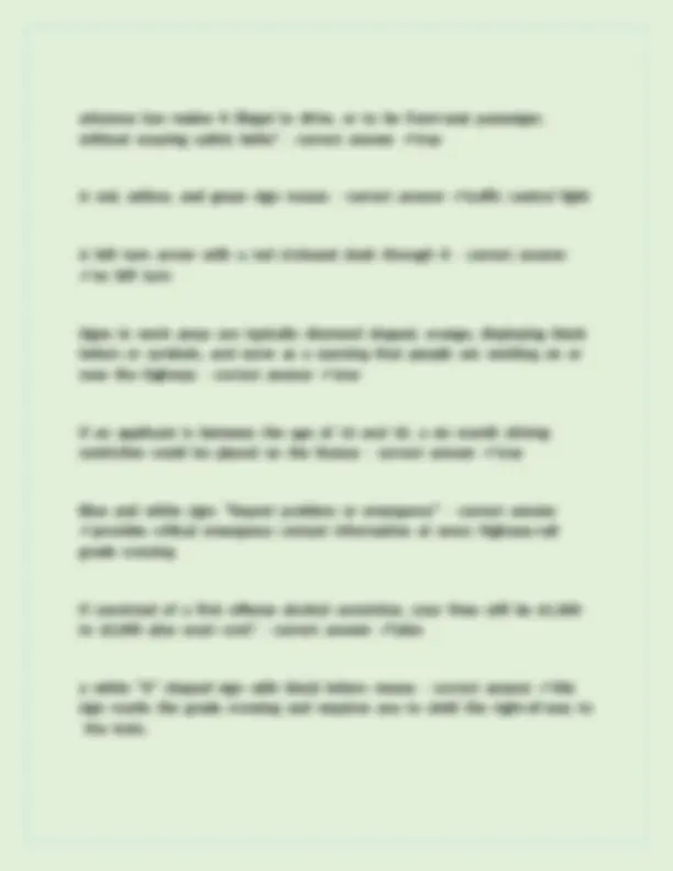 Arkansas Driving Test Practice Questions with Answers | Exams Insurance ...