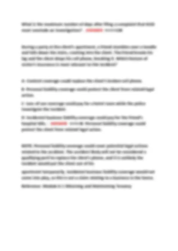 HUD Housing Counselor Certification Practice Exam | Exams Nursing | Docsity