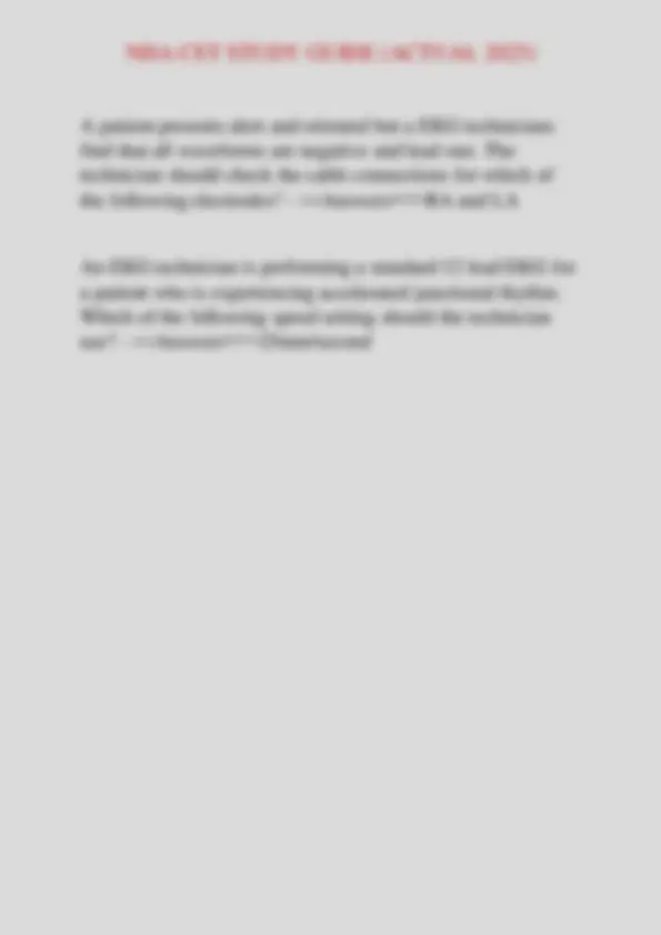 NHA CET Study Guide (ACTUAL 2025): EKG Technician Practice Questions ...