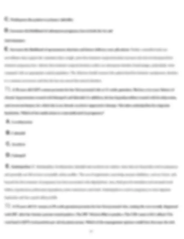 OB/GYN APGO Questions with Correctly Solved Complete Solutions | Exams ...