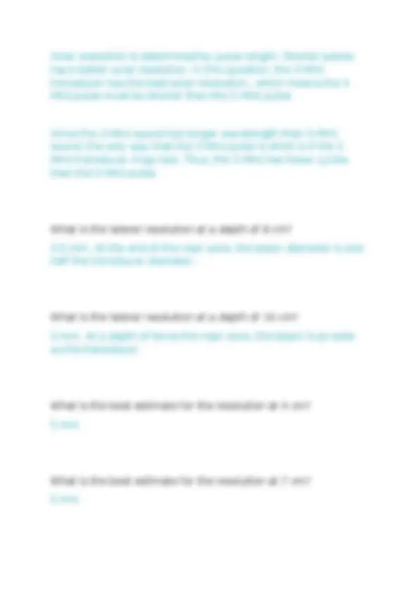 Ultrasound Physics: TEST 1 REVIEW study set with 100% verified ...