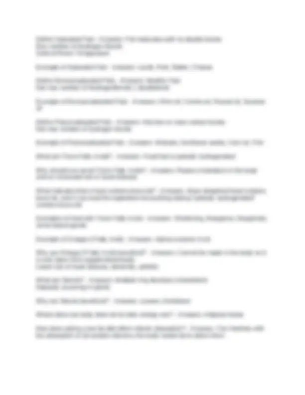 Nutrition Exam Questions and Answers: Carbohydrates, Lipids, and ...