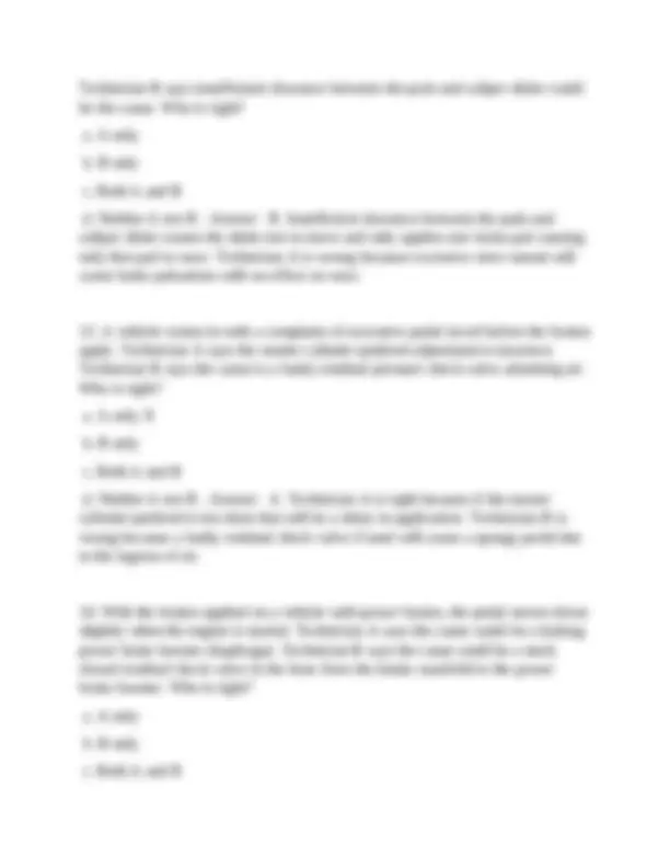 ASE (Entry Level Technician Prep) - Brakes A5: Questions and Answers ...