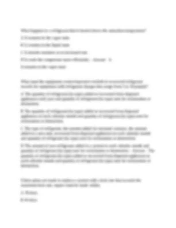 EPA 608 Type 2 Practice Exam Questions and Answers | Exams Chemistry ...