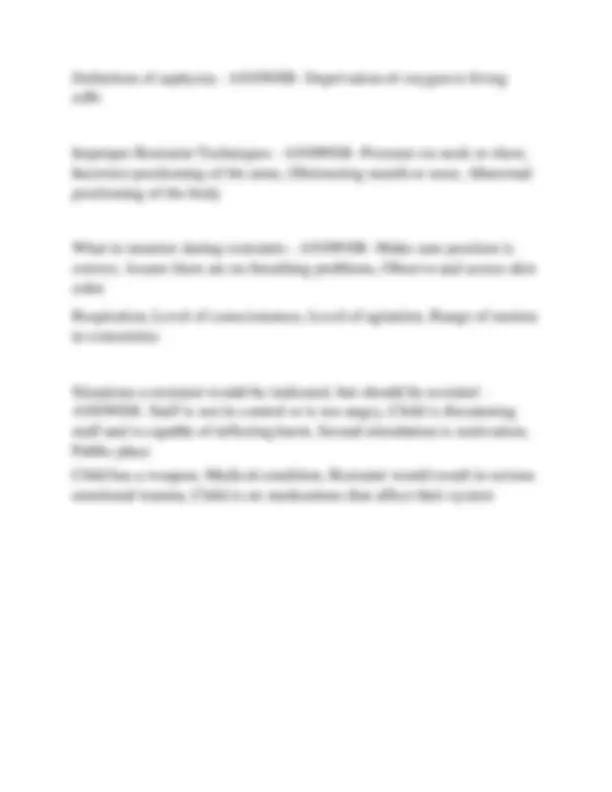 TCI Edition 7 Study Guide: Crisis Intervention and Restraint Techniques ...