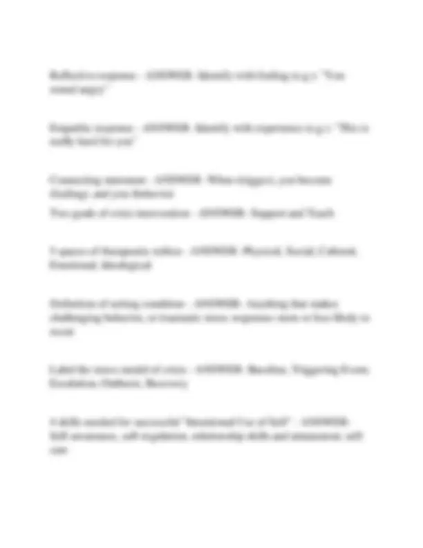 TCI Edition 7 Study Guide: Crisis Intervention and Restraint Techniques ...