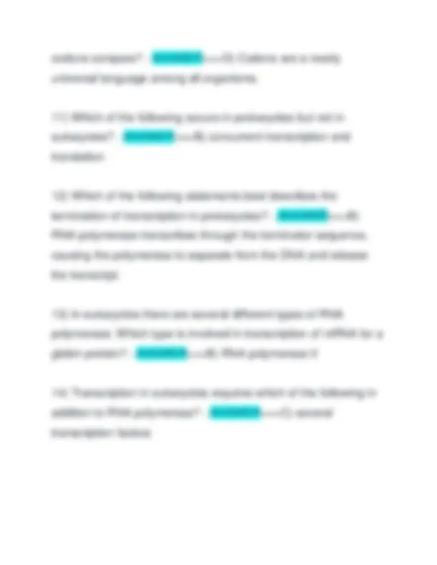 Campbell Biology 10th Edition Chapter 17 Test Bank: Questions and ...