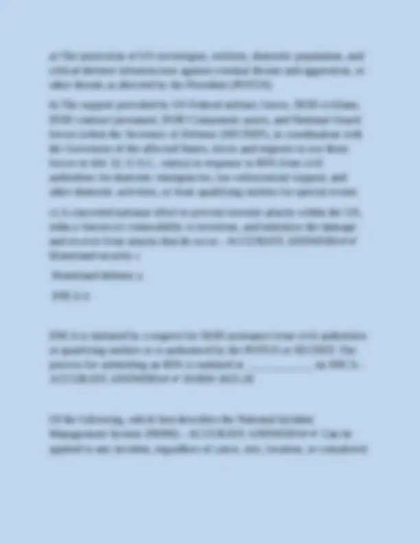 DSCA Phase I Course Pre-Test: Exercises & Questions | Exams Nursing ...