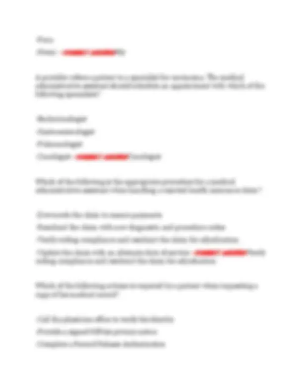 CMAA Practice Exam: Multiple Choice Questions and Answers | Exams ...