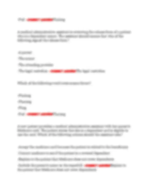CMAA Practice Exam: Multiple Choice Questions and Answers | Exams ...