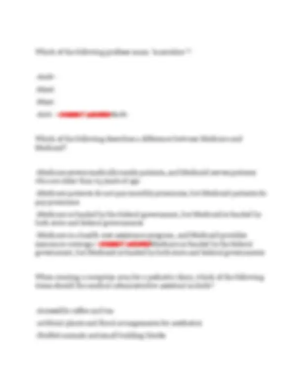 CMAA Practice Exam: Multiple Choice Questions and Answers | Exams ...