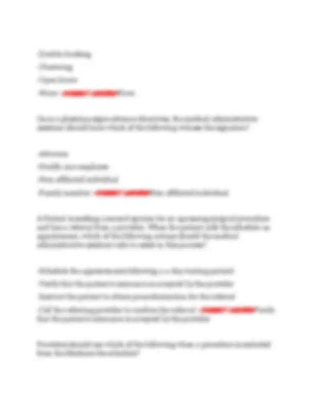 CMAA Practice Exam: Multiple Choice Questions and Answers | Exams ...