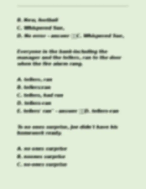 Teas English Practice Tests: Comma Practice and Grammar Exercises ...