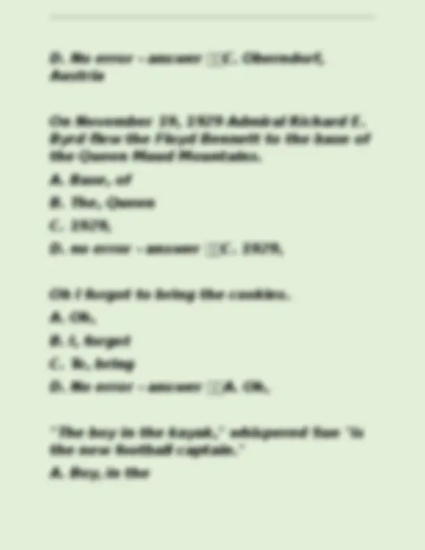 Teas English Practice Tests: Comma Practice and Grammar Exercises ...