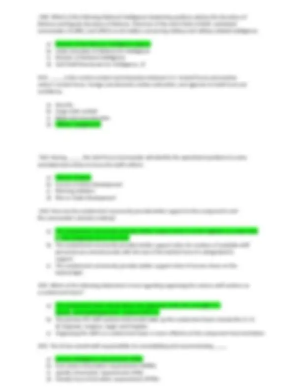 Military Leadership & Operations Exam: Multiple Choice Questions ...