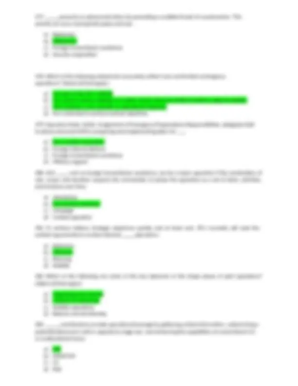 Military Leadership & Operations Exam: Multiple Choice Questions ...