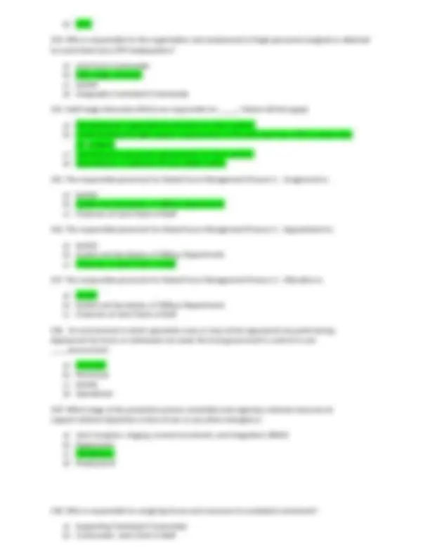 Military Leadership & Operations Exam: Multiple Choice Questions ...