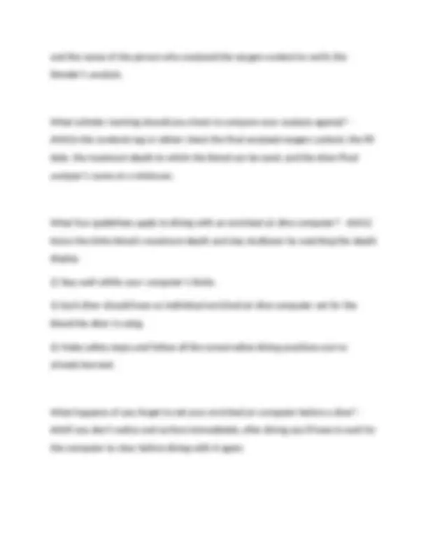 PADI Enriched Air Diver Certification 2025 Edition. Questions & Correct ...