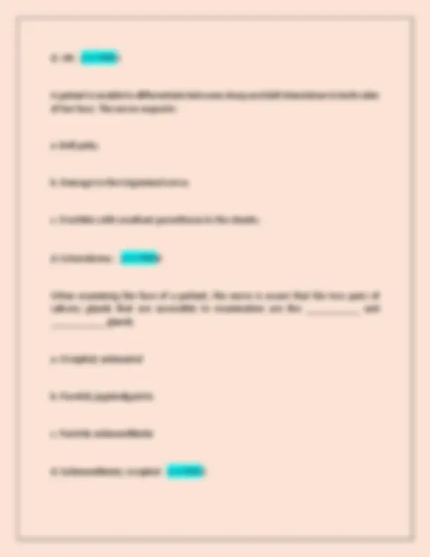 Health Assessment Exam: Head and Neck Examination | Exams Nursing | Docsity