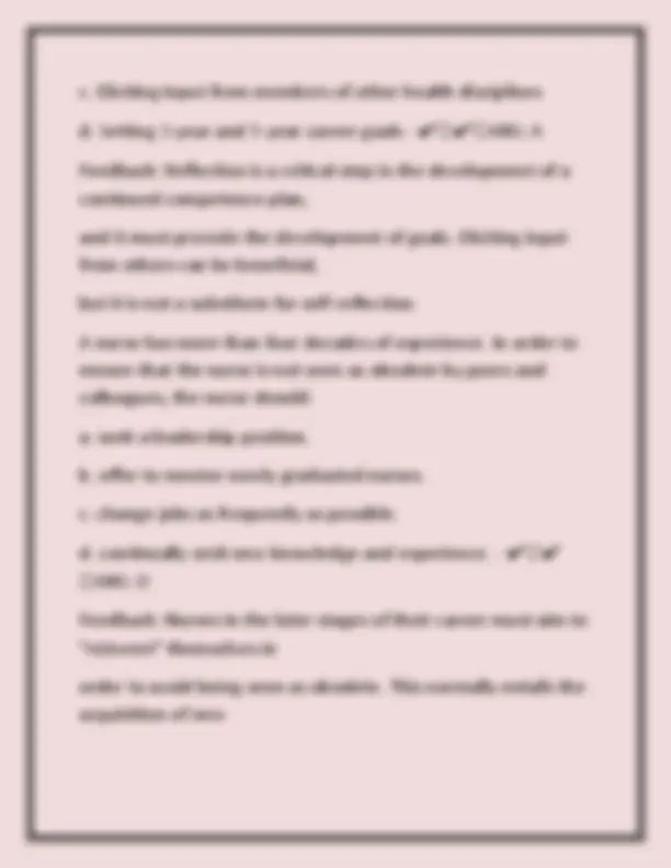 Nursing Career Development: A Guide to Continued Competence and Career ...