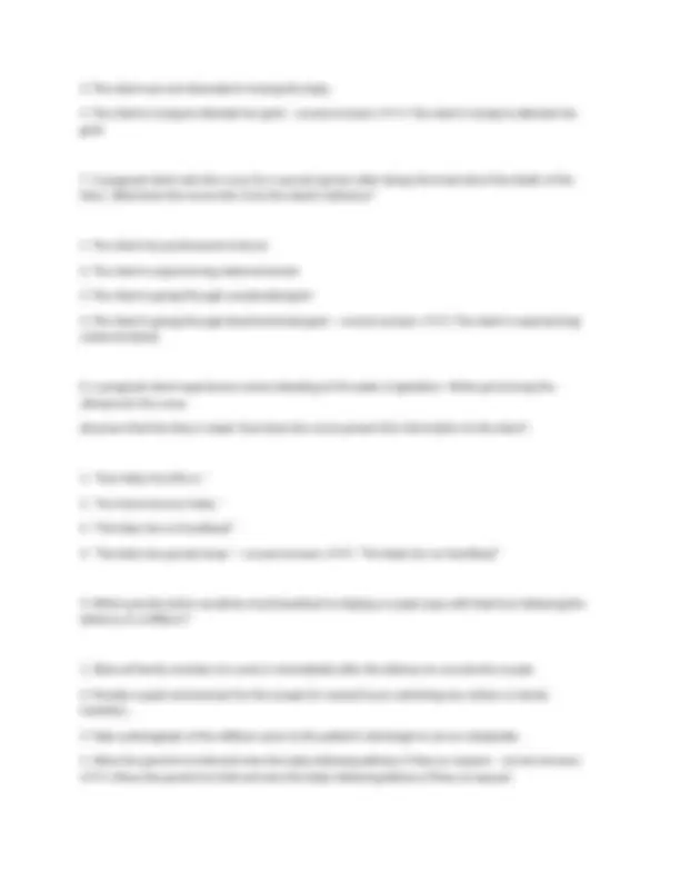 NSG 123 Exam 3: Coping and Perinatal Loss - Multiple Choice Questions ...